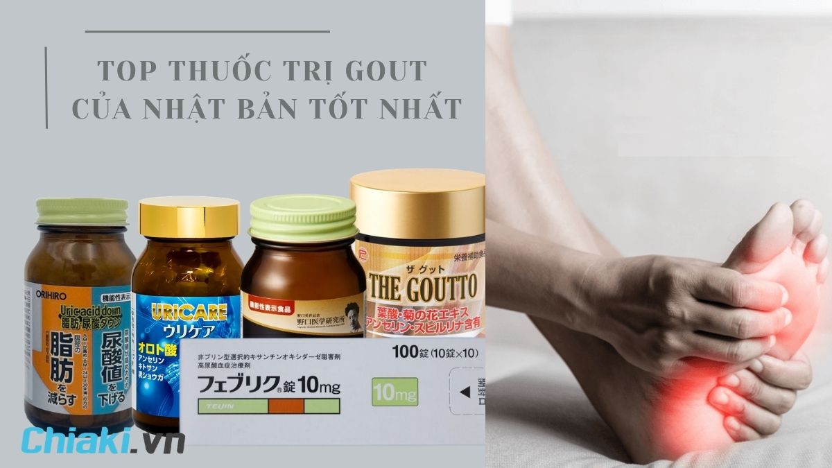 TOP 5 thuốc trị gout của Nhật Bản tốt nhất, an toàn và hiệu quả